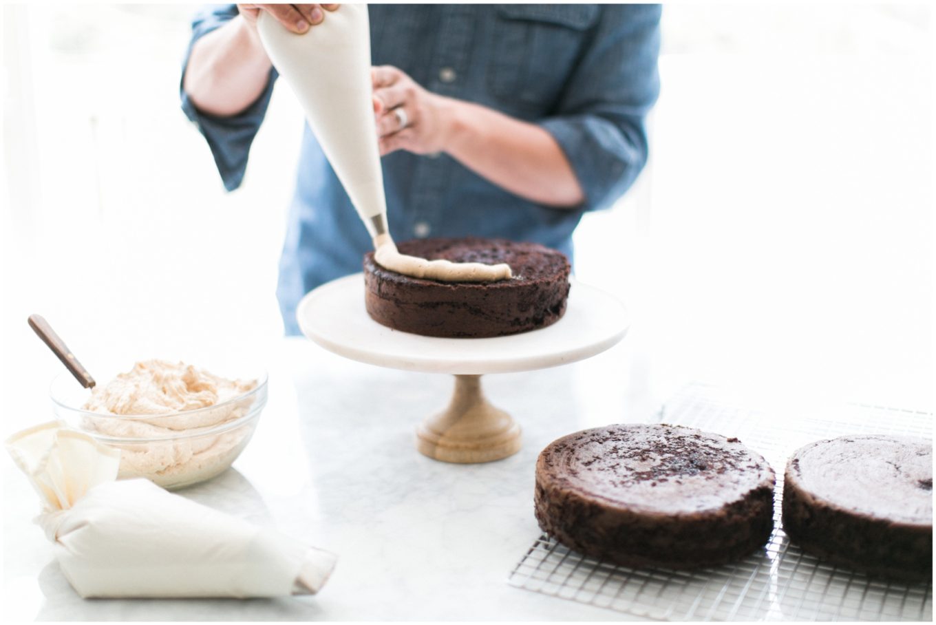 chocolate peanut butter cake - Sinclair & Moore