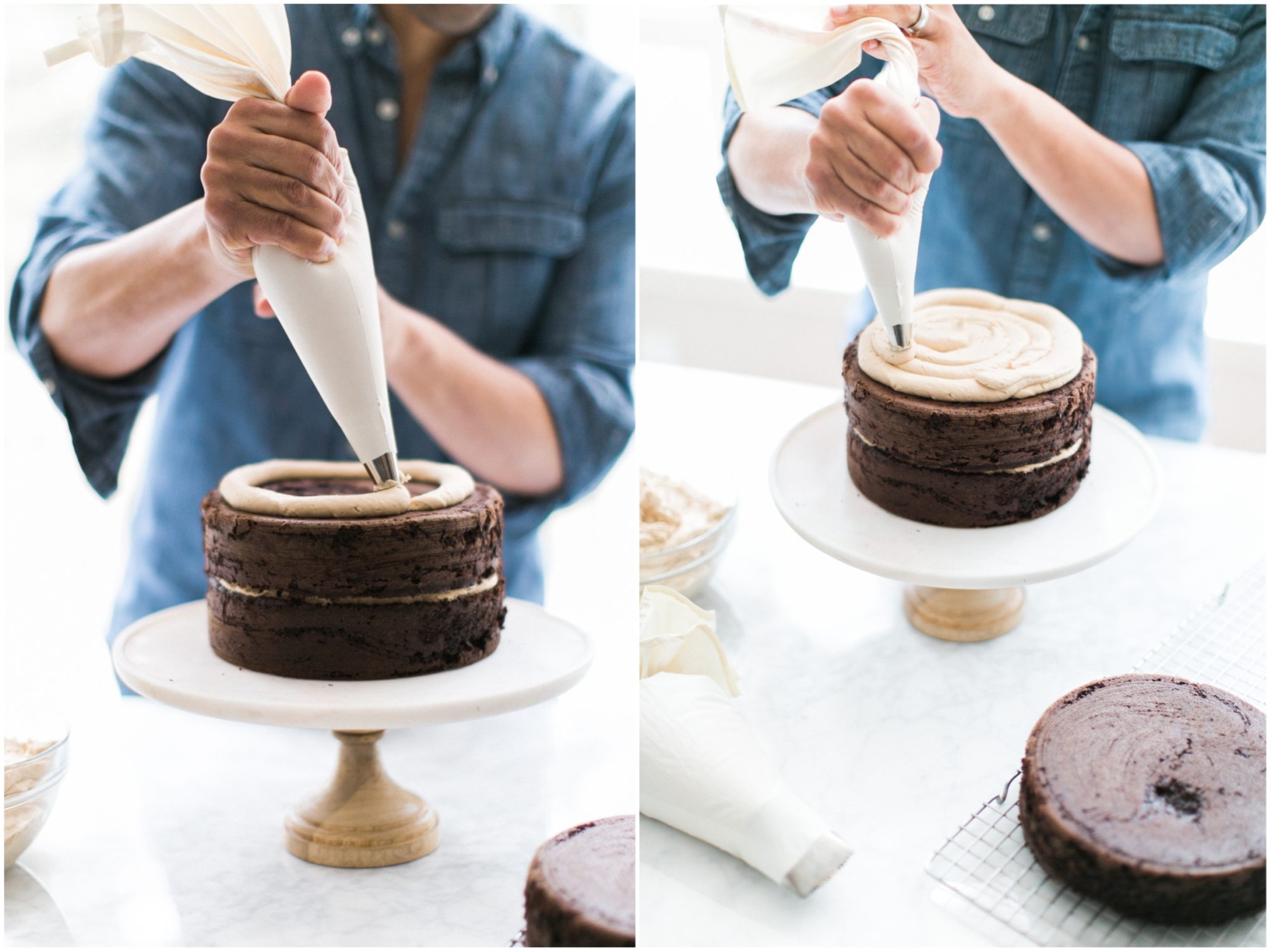 chocolate peanut butter cake - Sinclair & Moore