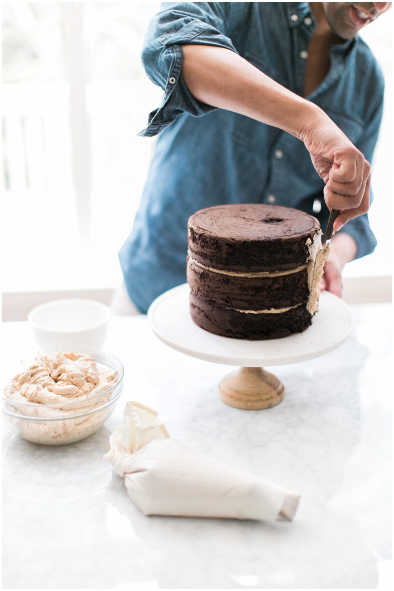 chocolate peanut butter cake - Sinclair & Moore